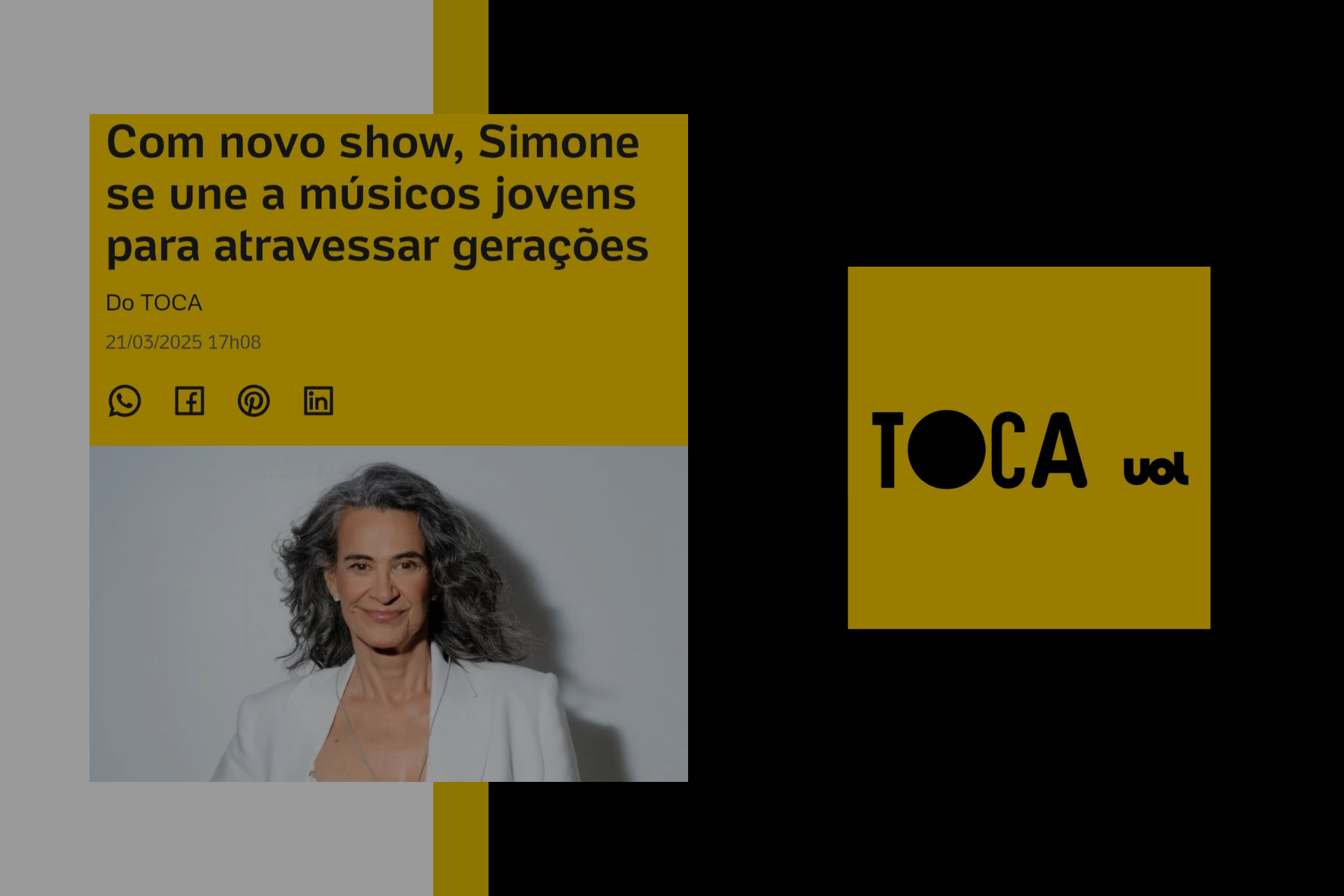 Com novo show, Simone se une a músicos jovens para atravessar gerações ...